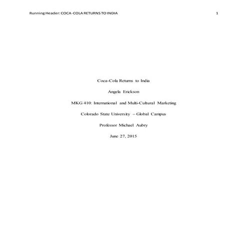 Coca-cola | DOCX