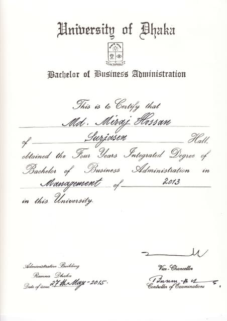 U.I certificate | PDF