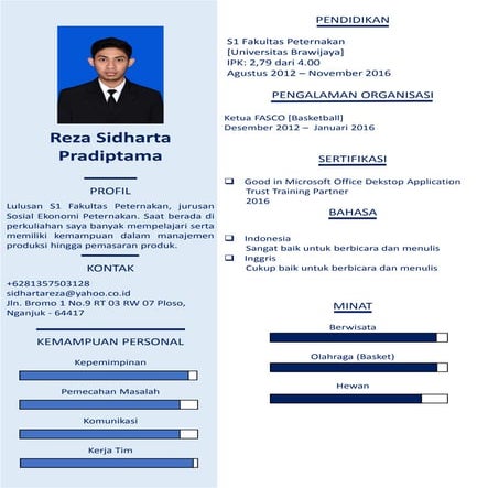CV Reza | PDF