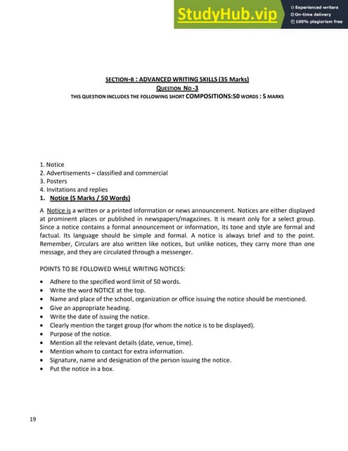 Poster Making - Grade 11 English CBSE | PDF