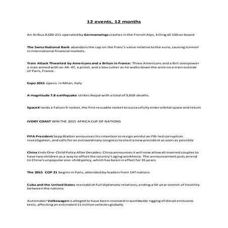 What major events happened in 2020? | PDF