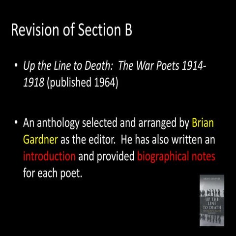 12E WWI Poetry Revision | PPTX