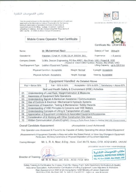 descon cretificate | DOCX