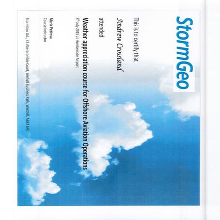 StormGeo - Weather Apprieciation | PDF