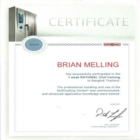 RATIONAL Chef Training | PDF | Cooking | Food & Drink