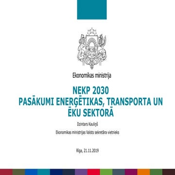 Nekp 2030 Pasākumi Enerģētikas Transporta Un ēku Sektorā Ppt