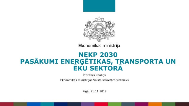 Nekp 2030 Pasākumi Enerģētikas Transporta Un ēku Sektorā Ppt