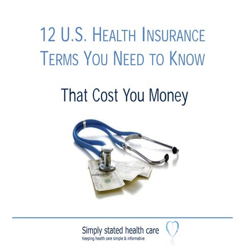 12 U.S. Health insurance terms | PDF