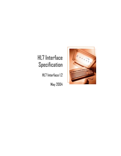 1 2 Hl7 Interface Specification Pdf