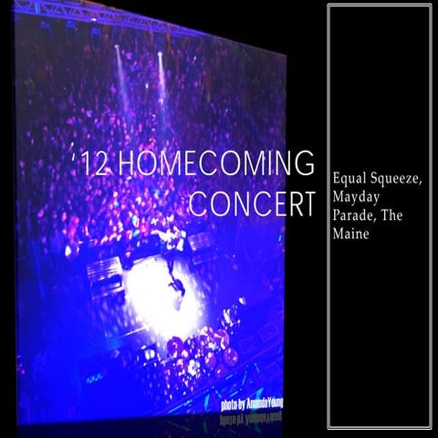 '12 homecoming concert | PPT