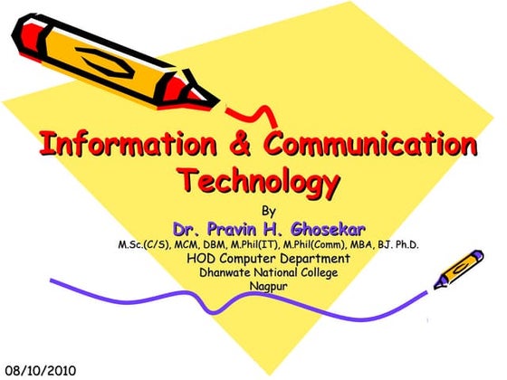 Role of ICT in Teaching Learning | PPT