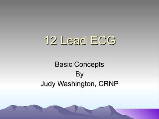 12 lead ecg | PPT | Heart and Cardiovascular Diseases | Diseases and ...