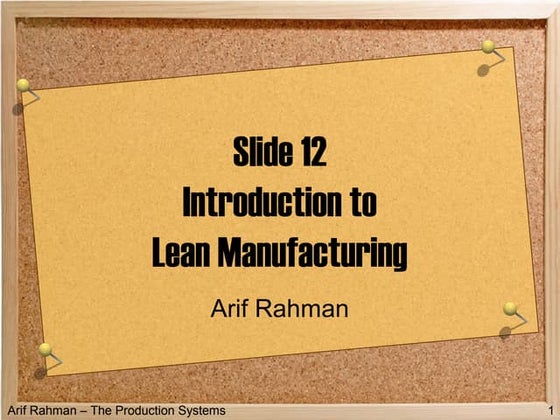 The house of lean manufacturing | PPT | Manufacturing Industry | Industries