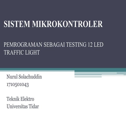 12 led bascom avr atmega16 | PPTX