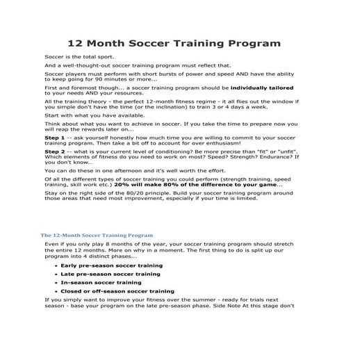 12 month training | PDF