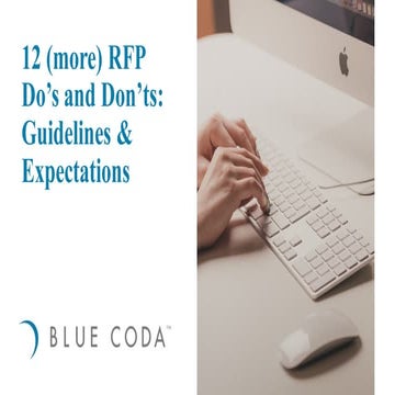 12 (More) RFP Do's and Don'ts | PPT