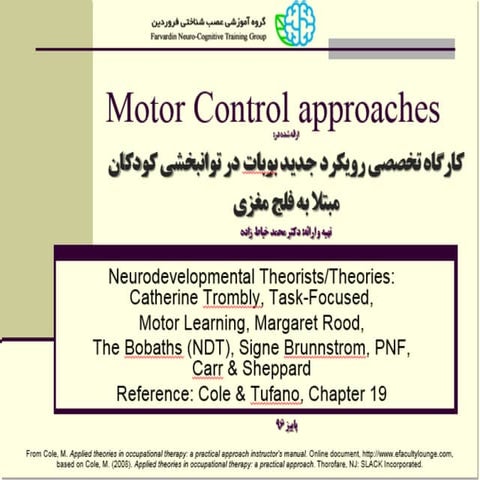 motor control approaches in Bobath (NDT) | PPSX