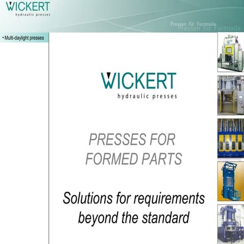 12 multi daylight presses | PPT