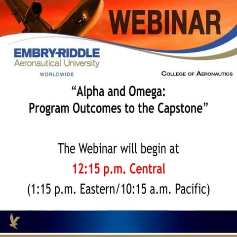 Alpha and Omega: Program Outcomes to the Capstone | PPTX