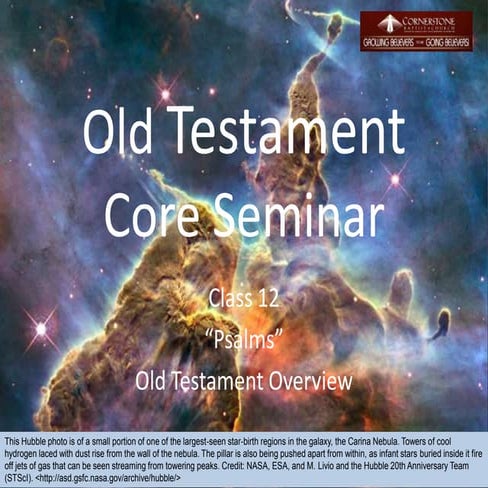 Session 12 Old Testament Overview - Psalms | PPTX