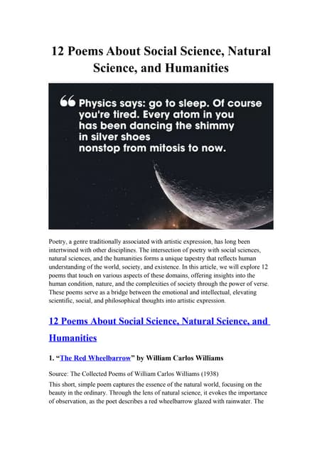 15 Famous Poems About Wildlife You May Be Interested In.docx