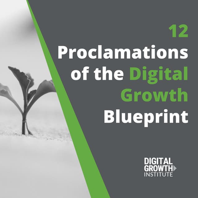 12 Proclamations of the Digital Growth Blueprint | PDF | Business ...