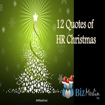 12 quotes of hr christmas | PPTX
