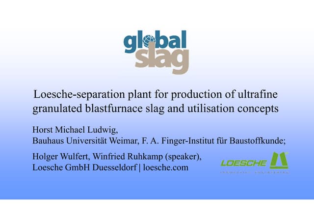 Loesche Technology - Always a Step Ahead: Loesche Mills for Cement Raw ...