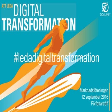 Författarkväll, boken Att leda digital transformation, med Marie Andervin hos Marknadsföreningen ...