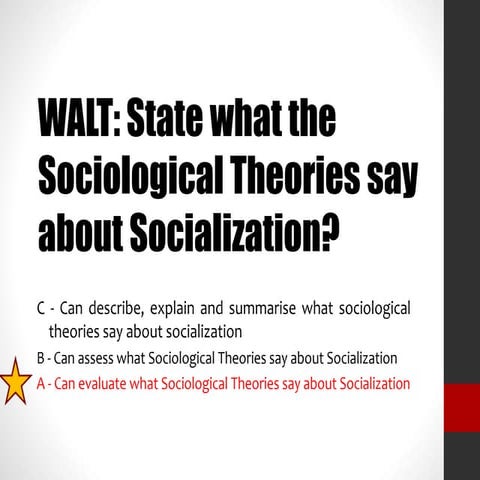 1208 Theory of Socialization. | PPTX