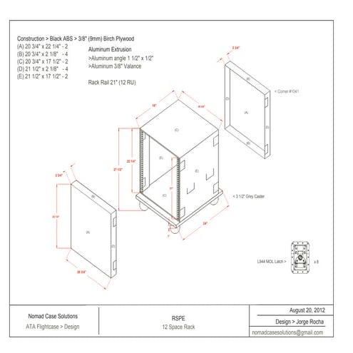 12sp rack (ATA Flightcase) | PPT
