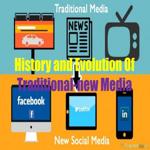 The evolution of traditional to new media | PPTX