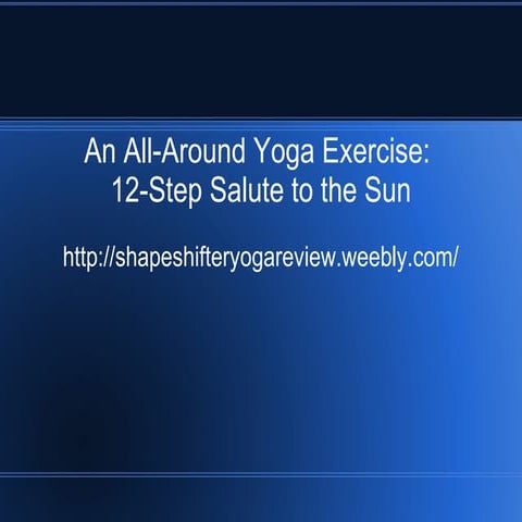 12 step salute to the sun | PPT