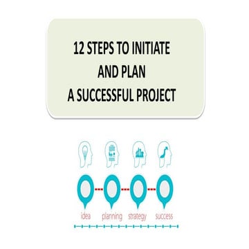 12 steps to initiate and plan a successful project | PDF | Business ...