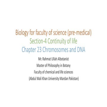 chromosomes and DNA | PPTX