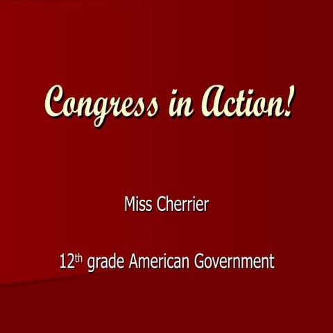 Congressional Organization | PPT