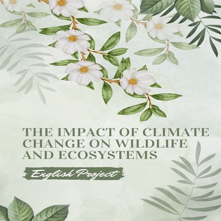 impact of climate change on wildlife and ecosystems | PDF