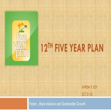 12th five year plan | PDF