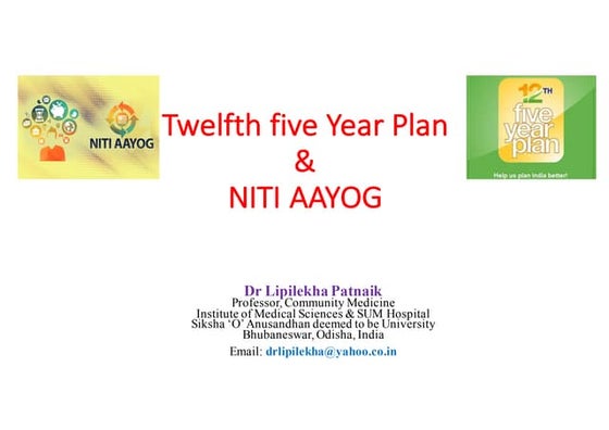 Five years plan of india | PPTX