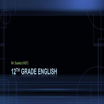 12th grade english unit 12 1 journeys x2 | PPTX