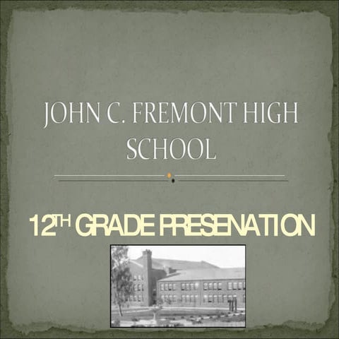12 Th Grade Presentation | PPT