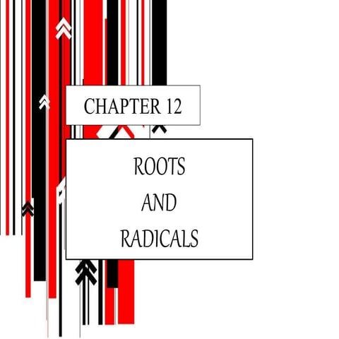 ROOTS AND RADICALS - ELEMENTARY ALGEBRA | PPT