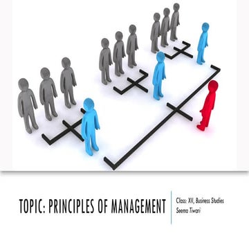Principles of management class 12 | PPTX