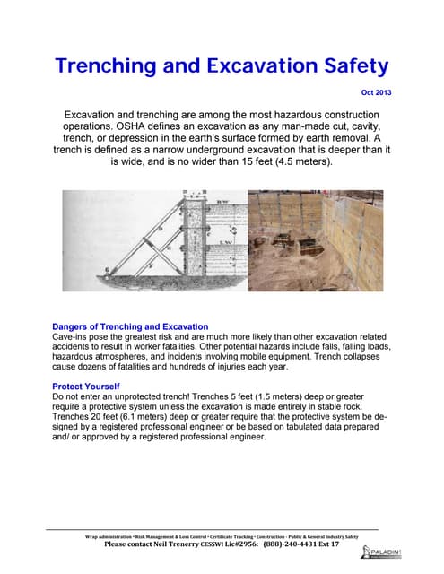 The 8 Types of Trenching and Excavation Hazards | PPT