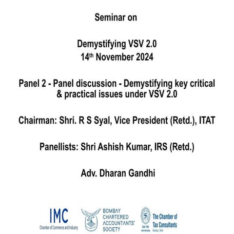 Panel 2 - Panel discussion - Demystifying key critical & practical ...