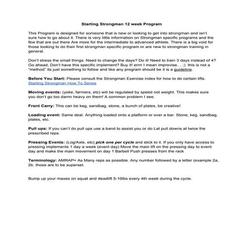 12week startingstrongmanprogram | PDF