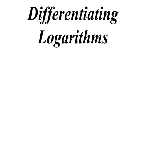 12 x1 t02 01 differentiating exponentials (2013) | PDF