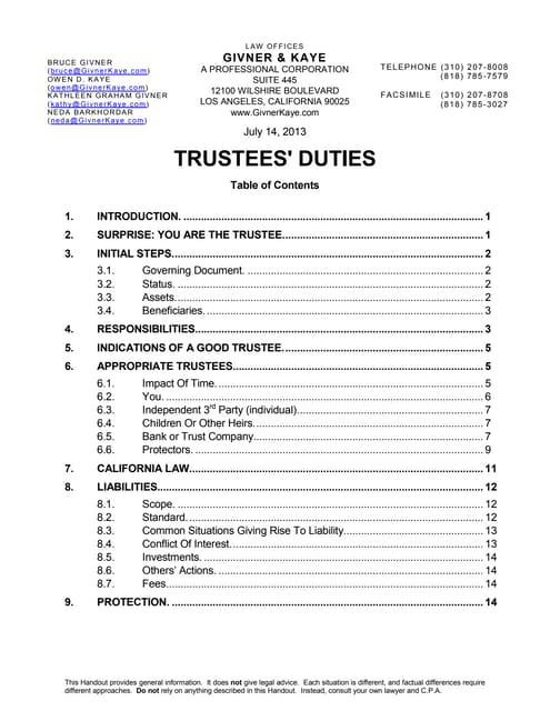 Trustee Duties and Responsibilities | PPTX