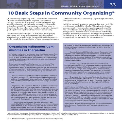 13 10-basic-steps-in-community-organizing | PDF