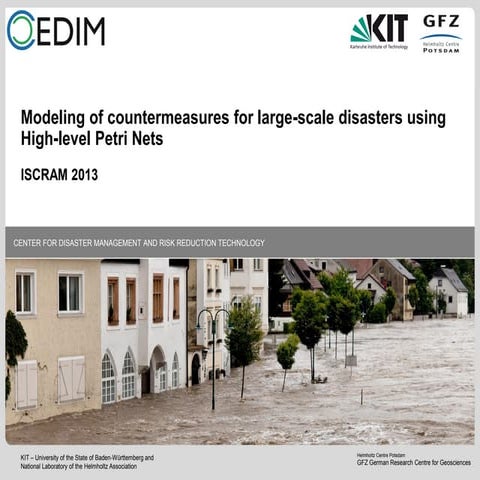 Modeling of countermeasures for large-scale disasters using High-level ...
